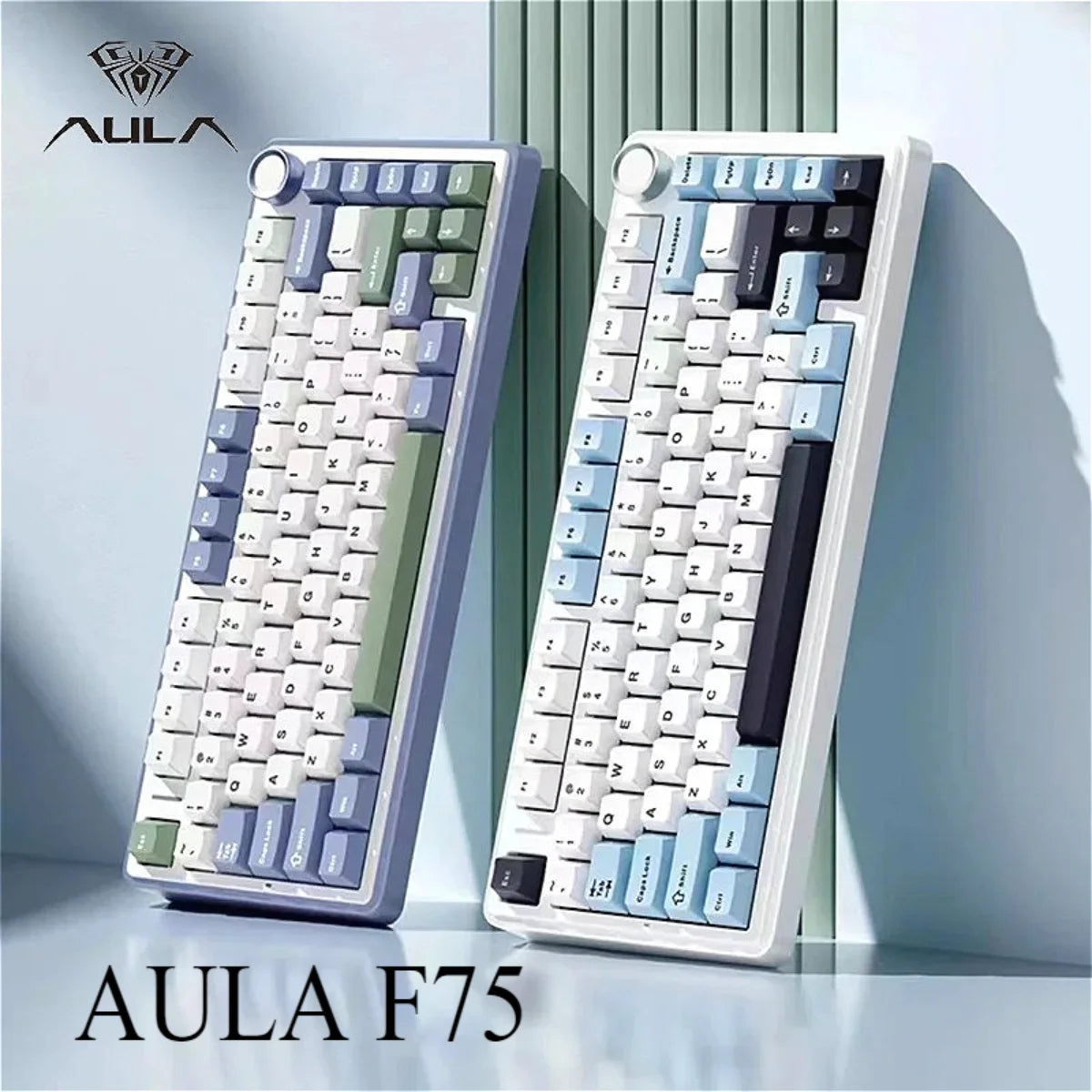 AULA F75 Mechanical Keyboard Wired/2.4G Wireless/Bluetooth RGB PBT 75% – NairoMarket