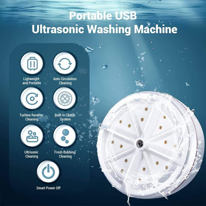Mini Washing Machine,Ultrasonic Turbine Washing Machine,Portable Turbo ...