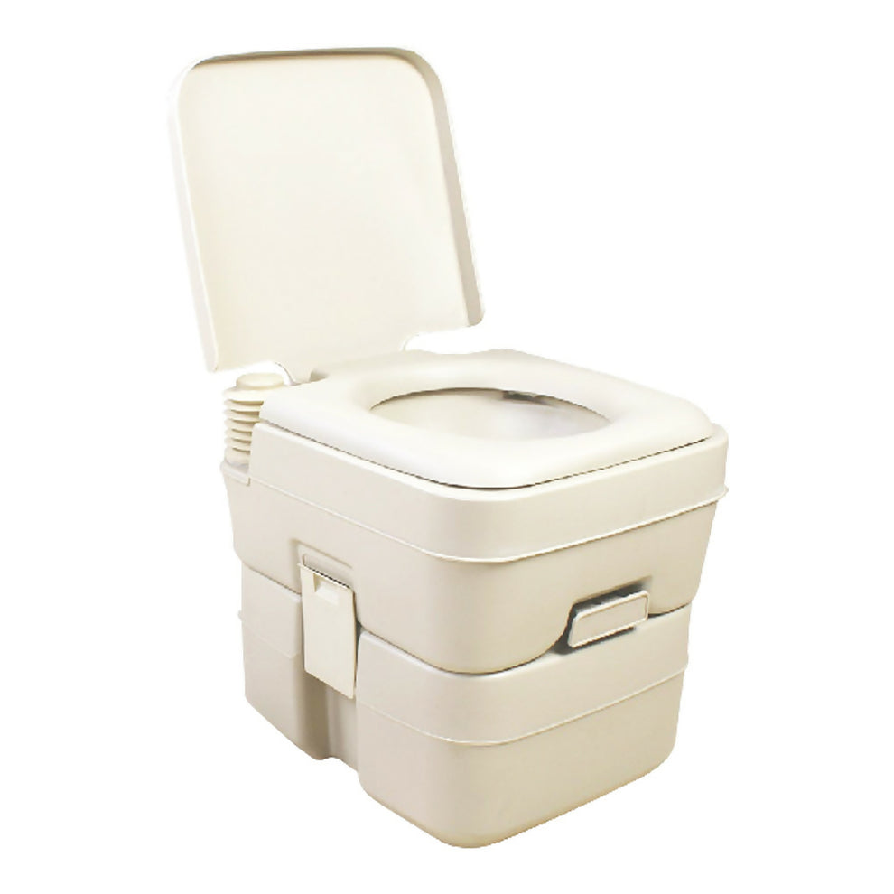 Portable Toilet Camping Toilet 20L with Piston Pump & T-Type 3 Way Flu ...