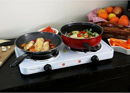 Electric TWO Double Burner Spiral Cooker – NairoMarket