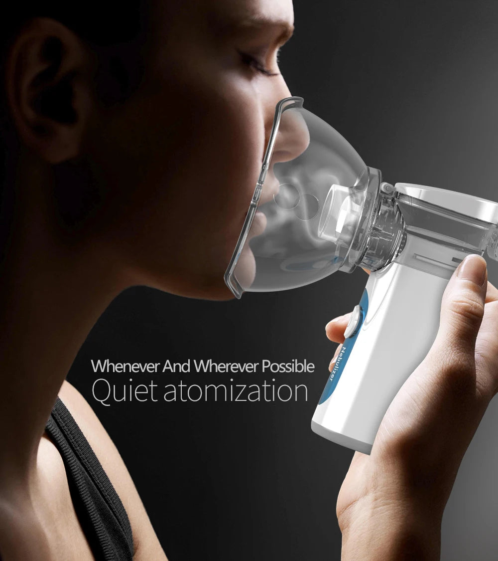 Handheld Portable autoclean Inhale Nebulizer Mesh Atomizer silent inha ...