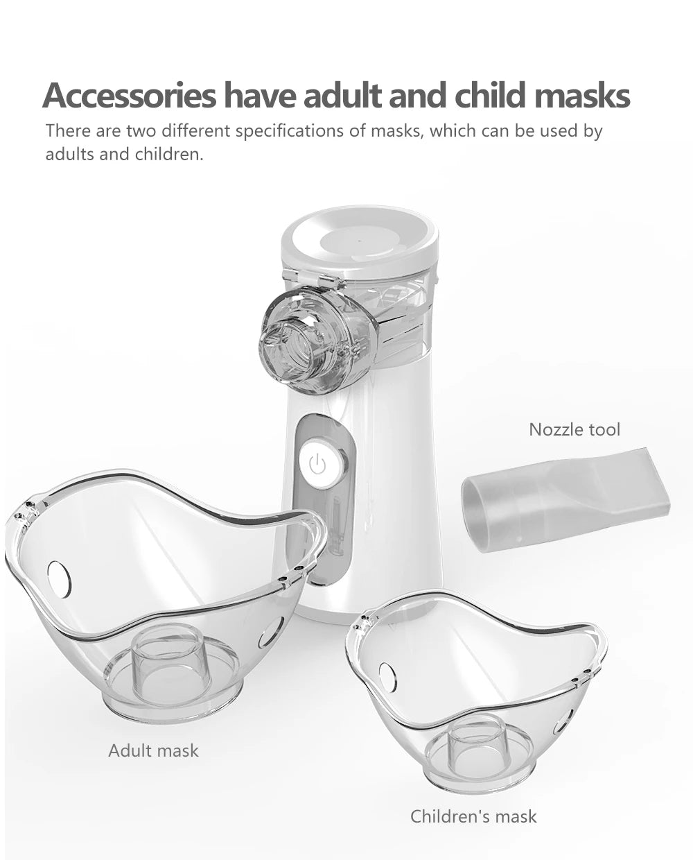 Handheld Portable autoclean Inhale Nebulizer Mesh Atomizer silent inha ...