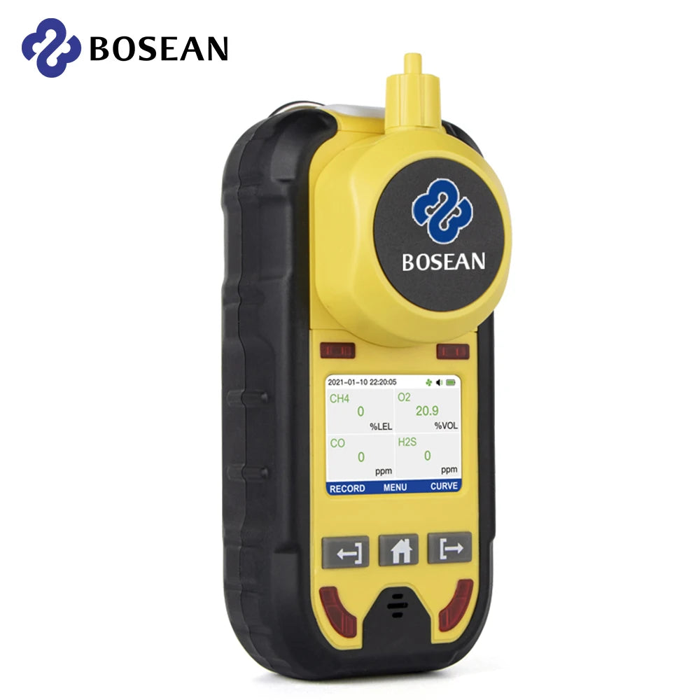Bosean O2 H2S CO LEL 4 in 1 Oxygen Hydrogen Sulfide Carbon Monoxide Le ...