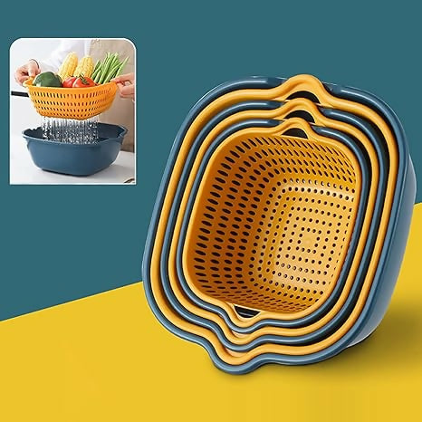 Multi-Layer Drain Bowls Basket Set – NairoMarket