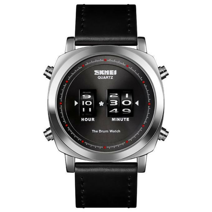 Skmei Drum Roll Watch Stunning Unique Rolling Time 3Bar – NairoMarket