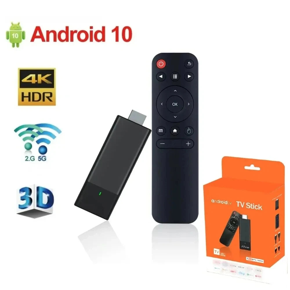 TV Stick Android10 HDR 4K 1080P WiFi 6 2.4/5.8G Smart TV Sticks For Go ...