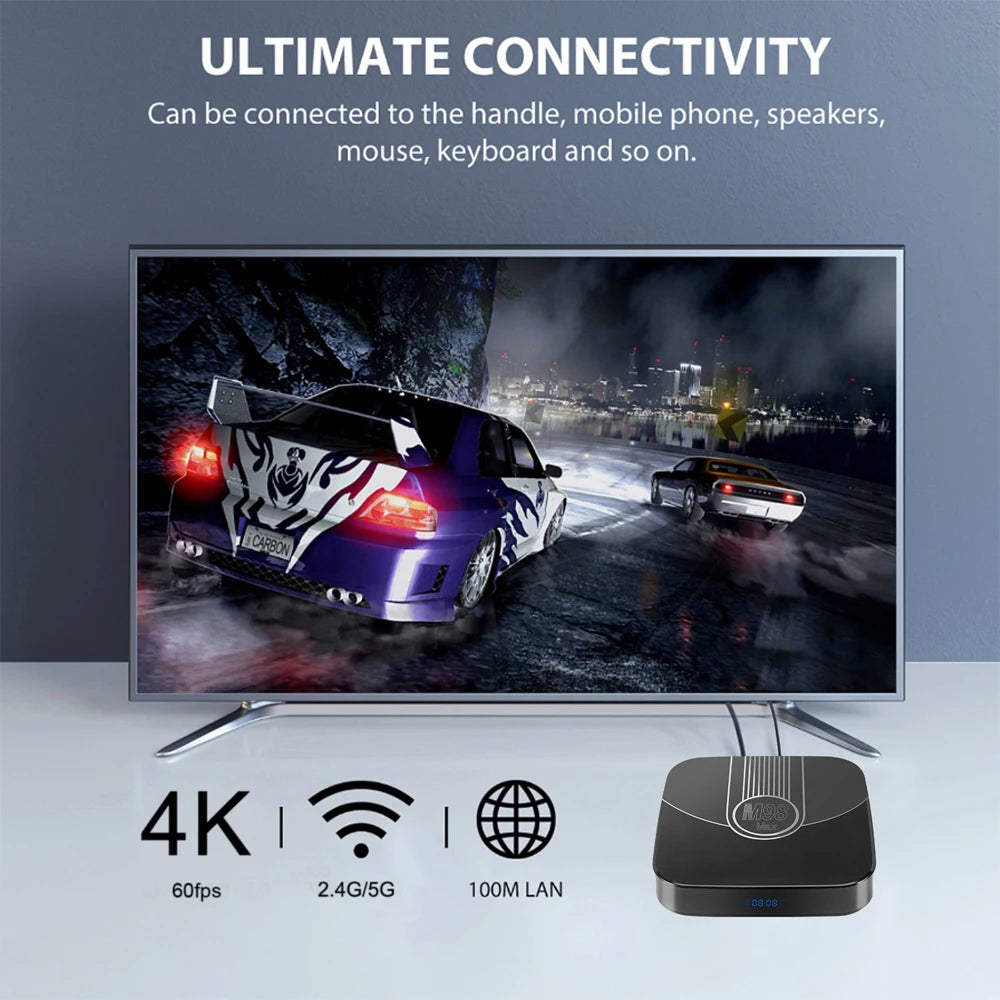 Transpeed ATV Android 11 TV Box Amlogic S905Y4 With Voice Assistant TV ...