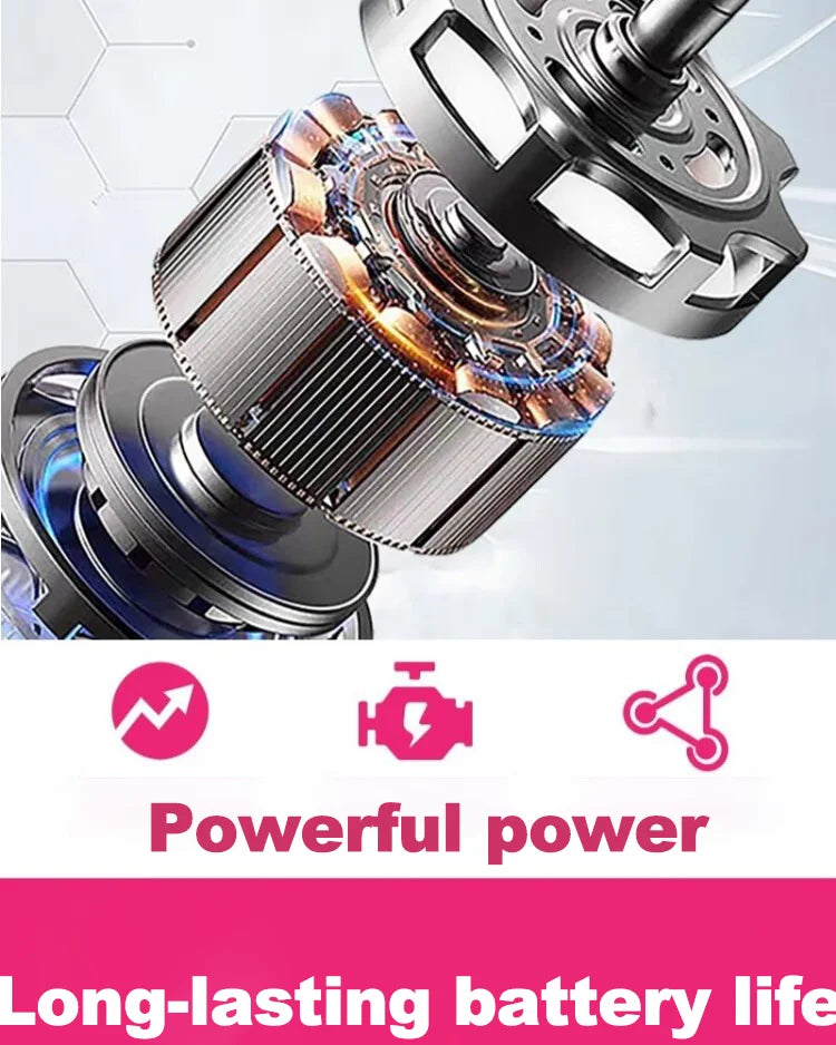 MRD Smart Brain HC-90-4 Hair Clipper Men's Professional Full Metal Lif ...