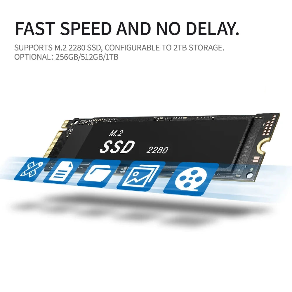 FIREBAT AK2 PLUS MiniPC Intel N100 Dual Band WiFi5 BT4.2 16GB 512GB De ...