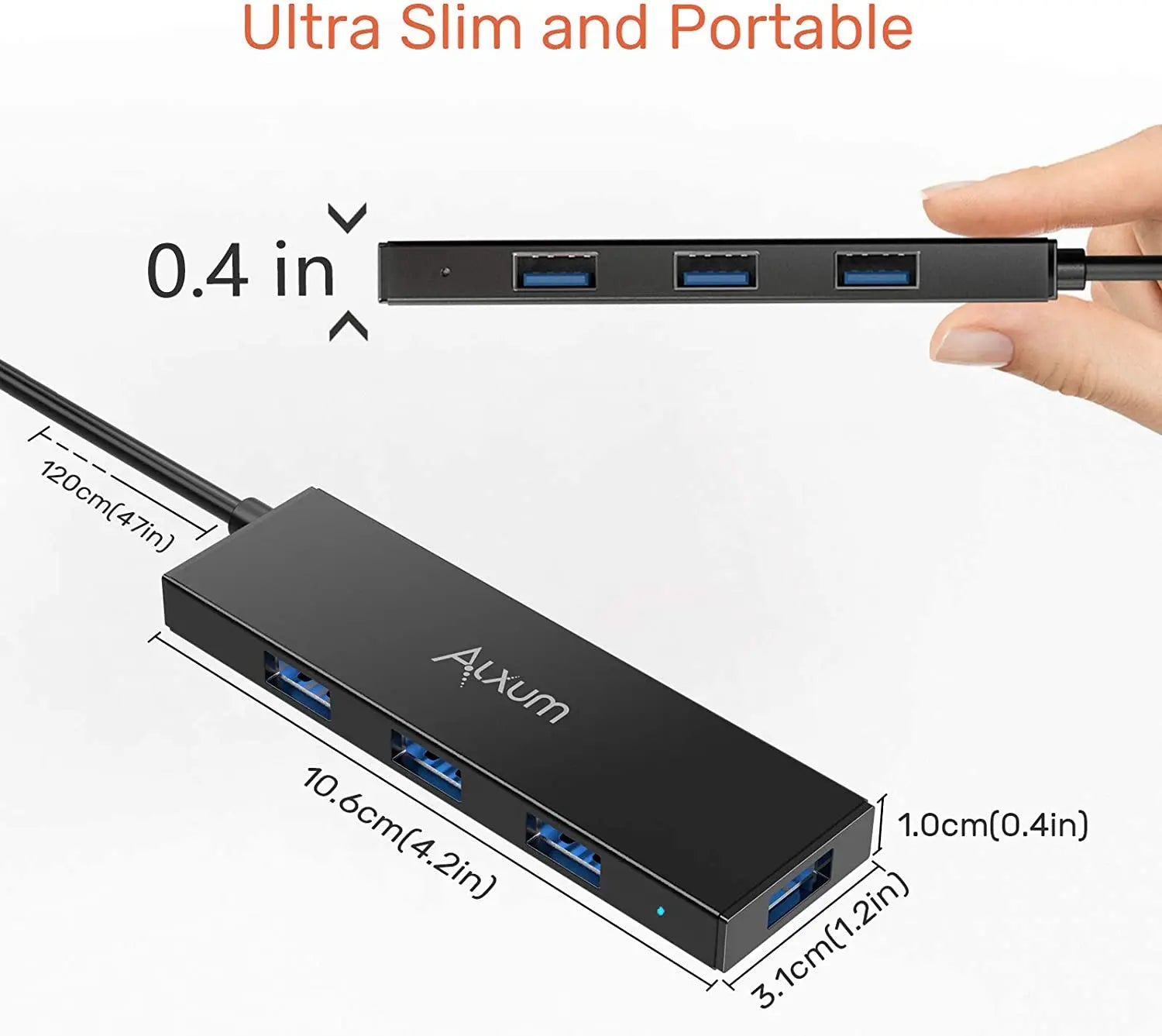 Alxum USB HUB Multi Ports Extension USB3.0 Splitter Adapter USB-A Dock ...