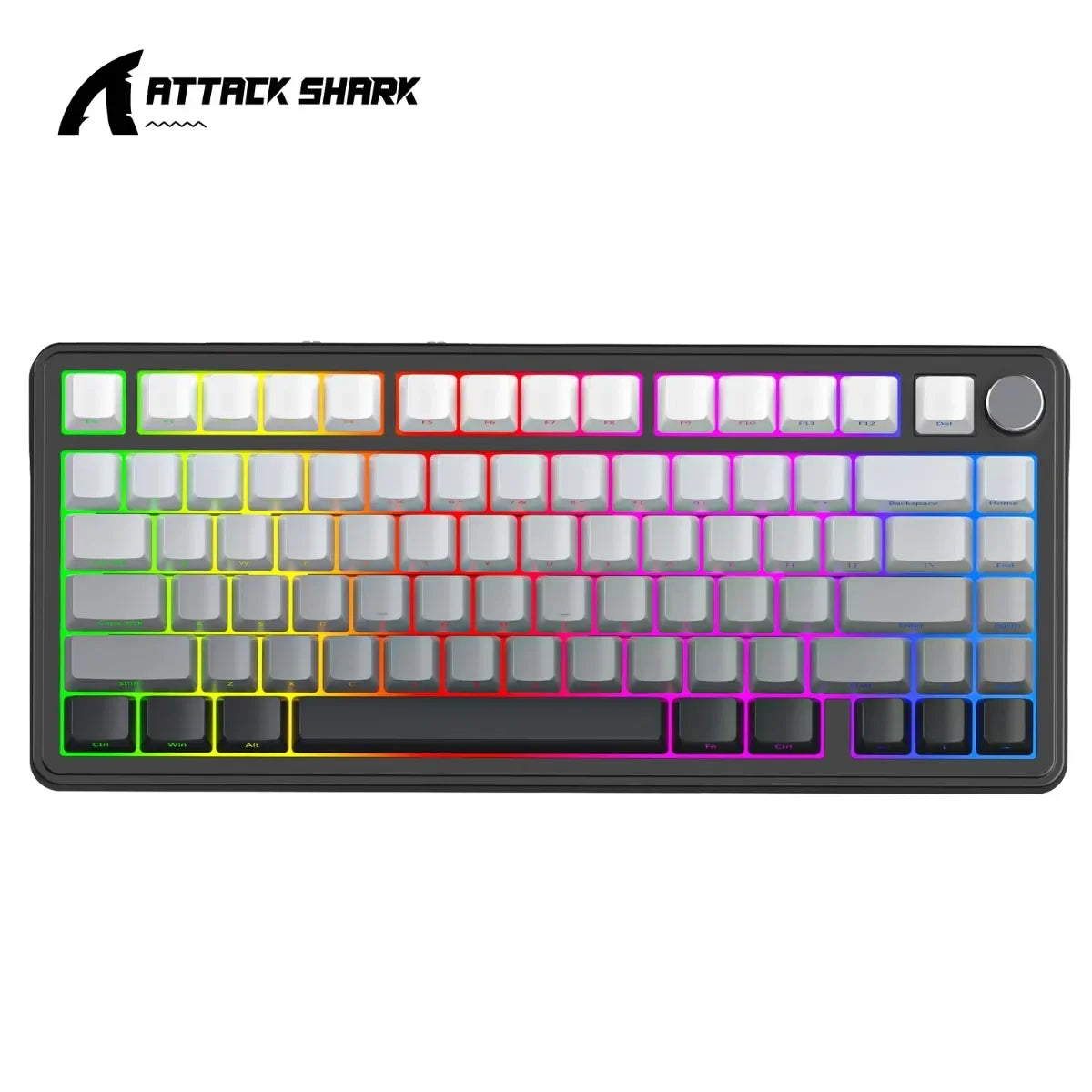 Attack Shark X85 Wireless Keyboard Game Mechanical Keyboard 75% RGB Tr ...