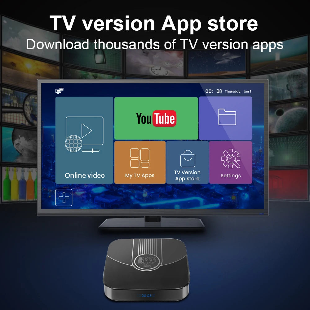 Transpeed ATV Android 11 TV Box Amlogic S905Y4 With Voice Assistant TV ...