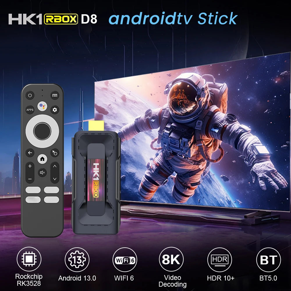 Transpeed Android13 Mini TV Stick 8K Video Decoding RK3528 Quad Core A ...