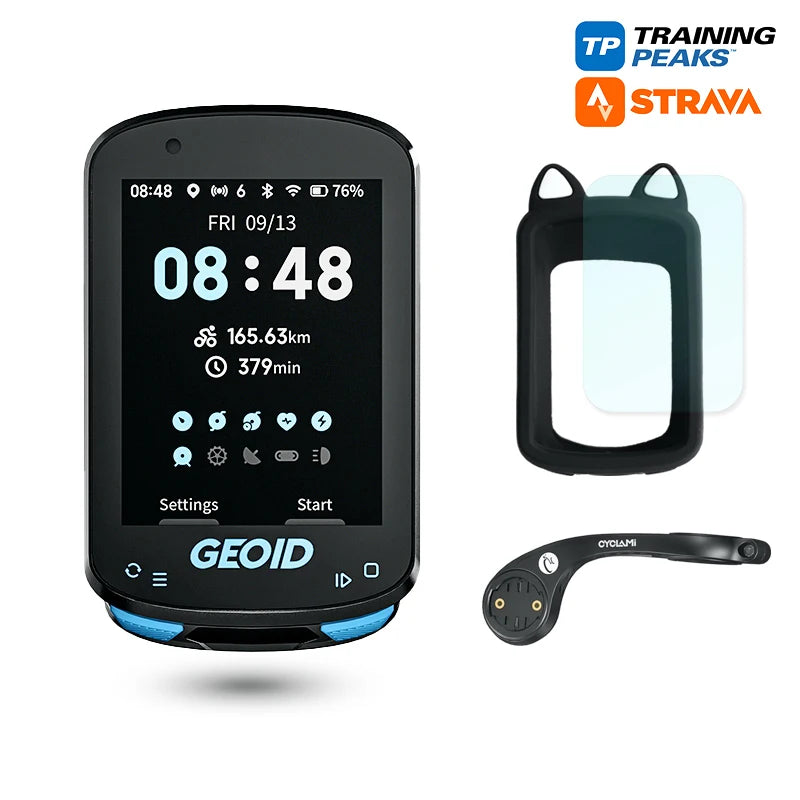 GEOID CC600 Smart Colorful Bike Computer Waterproof Wireless GPS Speed ...