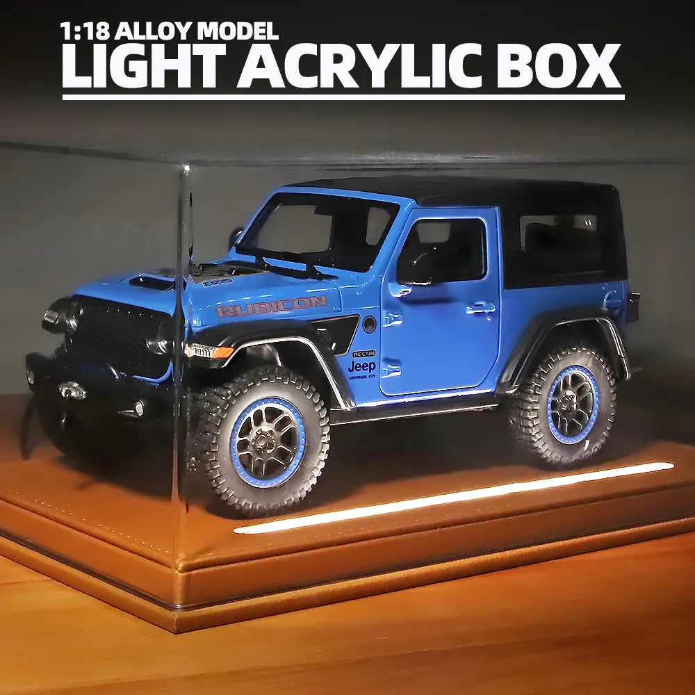 1:18 Scale Jeep Wrangler Alloy Model Car Toy with Sound & Light Effect ...