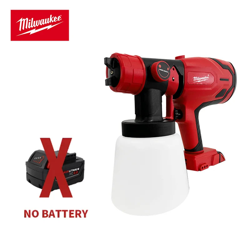 Milwaukee 800ML Electric Spray Gun Cordless Paint Sprayer Auto Furnitu ...
