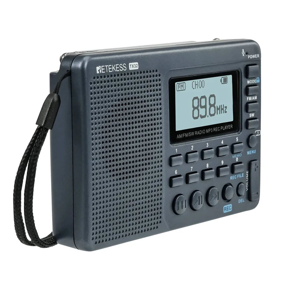 RETEKESS V115 Radio FM AM SW Portable Radios Rechargeable Radio Batter ...