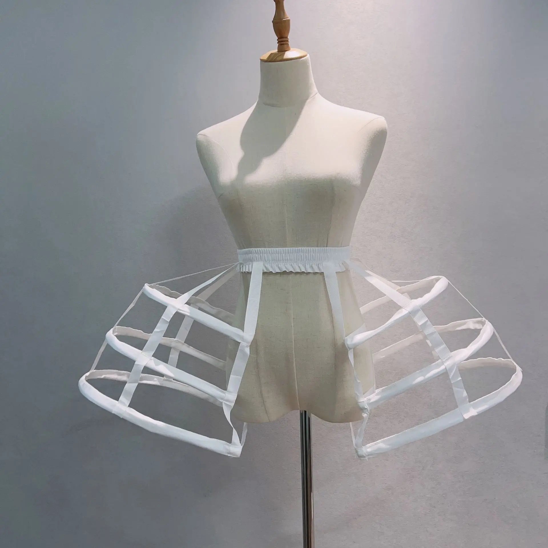 Women's Baroque Pannier Petticoat Victorian Bustle Cage Hoop Skirt Und ...