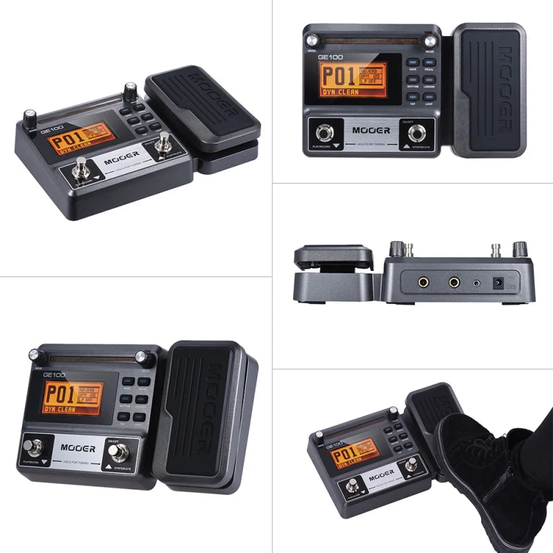MOOER GE100 Guitar Multi-effects Processor Effect Pedal with Loop Reco ...