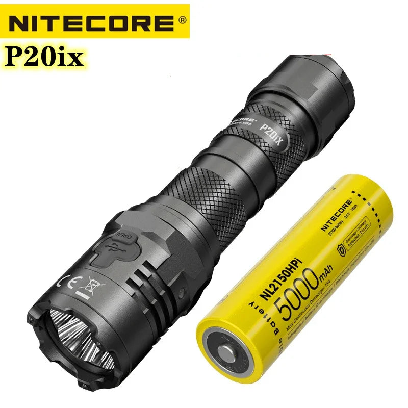 NITECORE P20ix Powerful Tactical LED Flashlight 4000Lumens Rechargeabl ...