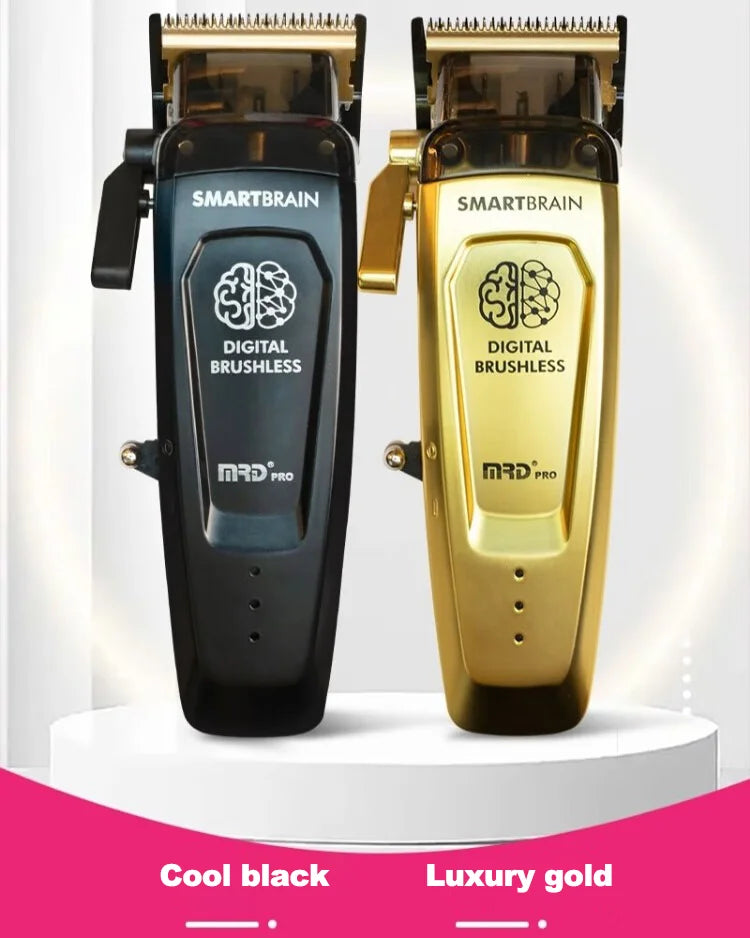 MRD Smart Brain HC-90-4 Hair Clipper Men's Professional Full Metal Lif ...