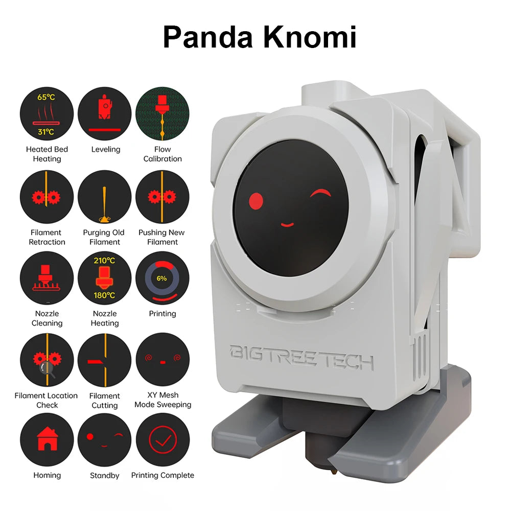 BIGTREETECH Panda Knomi 3D Printing Progress Display for BambuLab A1 X ...