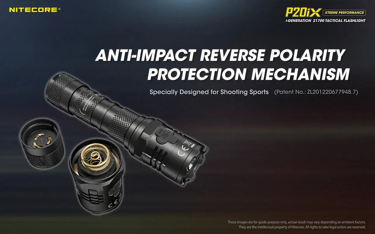 NITECORE P20ix Powerful Tactical LED Flashlight 4000Lumens Rechargeabl ...