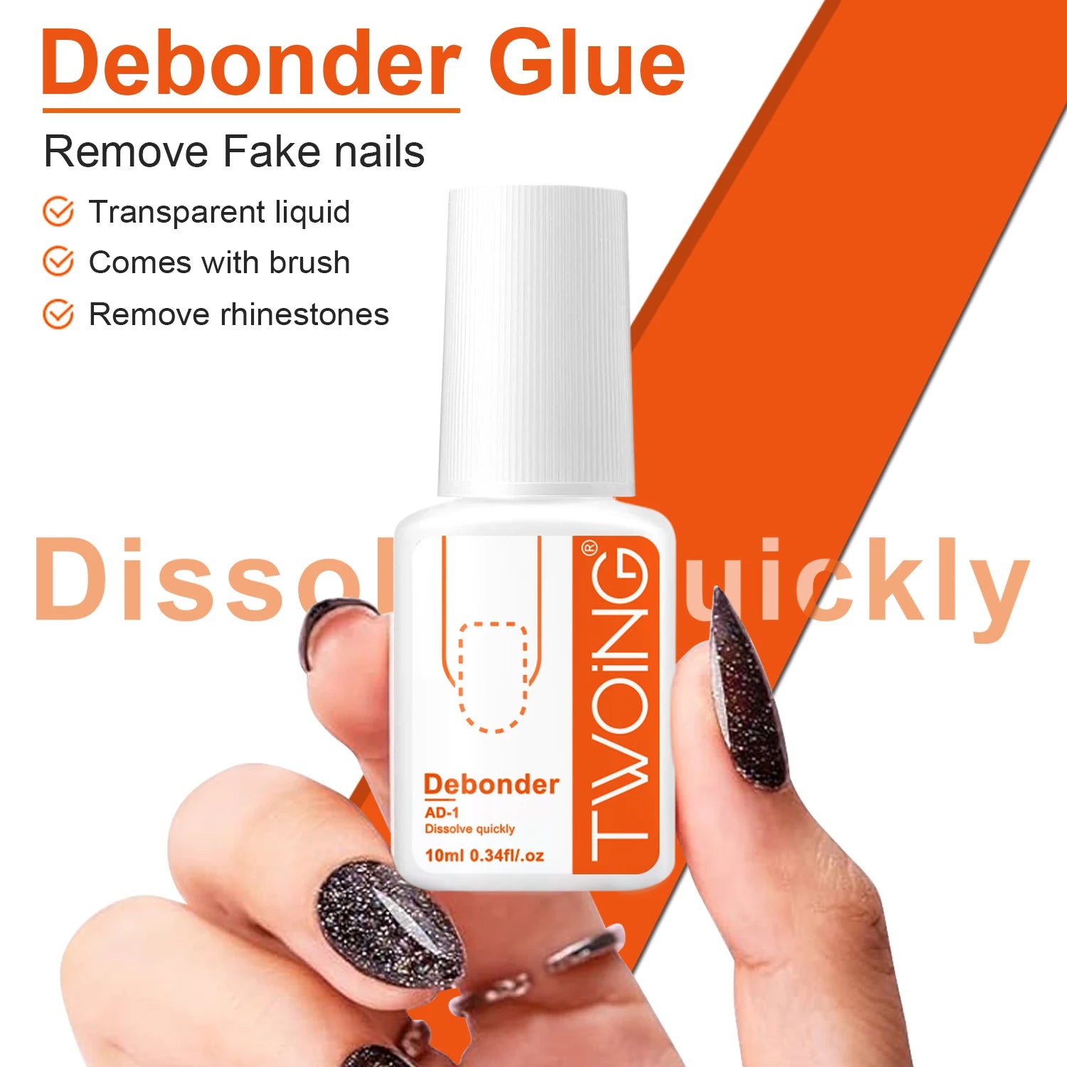 10ml Debonder Glues For Removeing False Nails Rhinestone Remover Tools ...