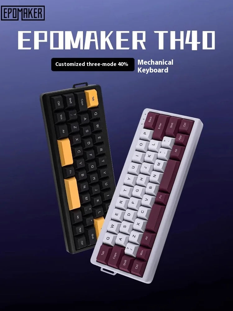 Epomaker Th40 Via Ultra-Compact 40% Layout Hot-Swappable Gasket-Mounte ...