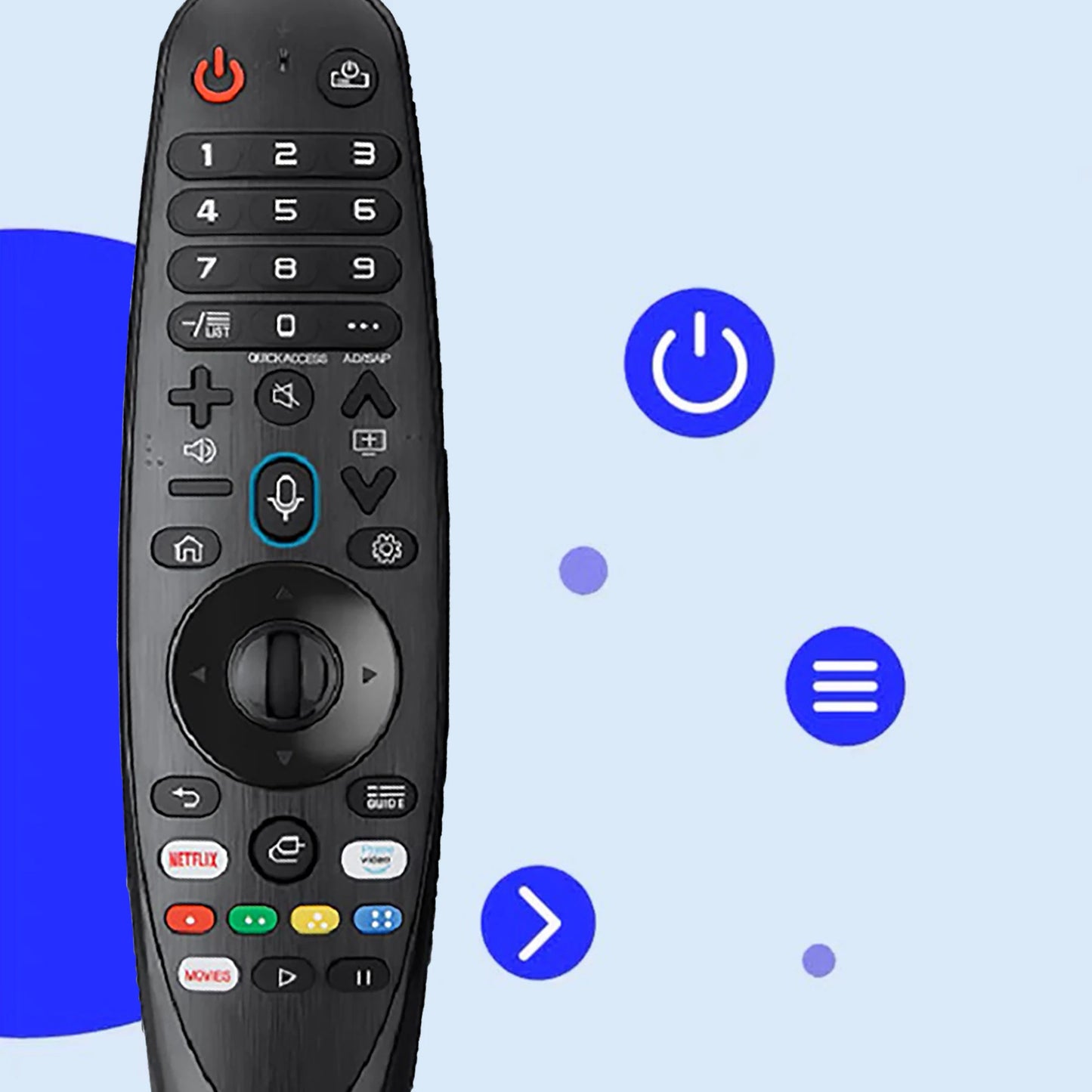 MR20GA Voice Magic Remote AKB75855501 for MR20GA TV Magic Remote Repla ...