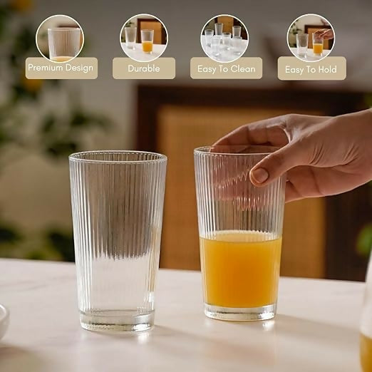 Juice/Water Glass 6pc Set 330ml – NairoMarket