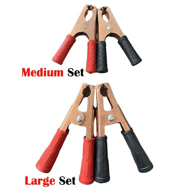 2pcs Heavy Duty Pure Copper Alligator Clips Battery Clip Terminal Test ...