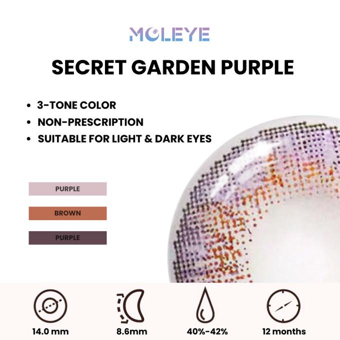 Freshgo Amethyst 3-Tone 2 Soft Contact Lenses Natural Looking Eyes ...