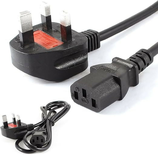 3 Pin UK Power Cord Cable Fuse PC Computer Monitor – NairoMarket