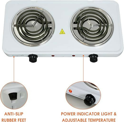 Electric TWO Double Burner Spiral Cooker – NairoMarket