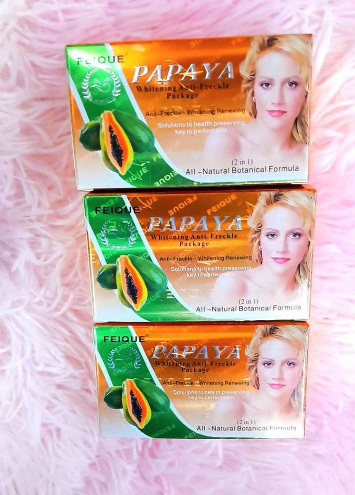 papaya whitening anti freckle soap – NairoMarket