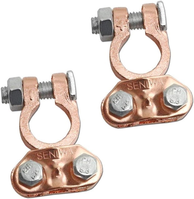 Positive and Negative Battery Connector Terminals, Solid Pole Quick Cl ...