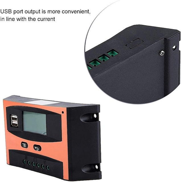 Pwm Solar Charge Controller 12V/24V Auto LCD Display, Universal Contro – NairoMarket