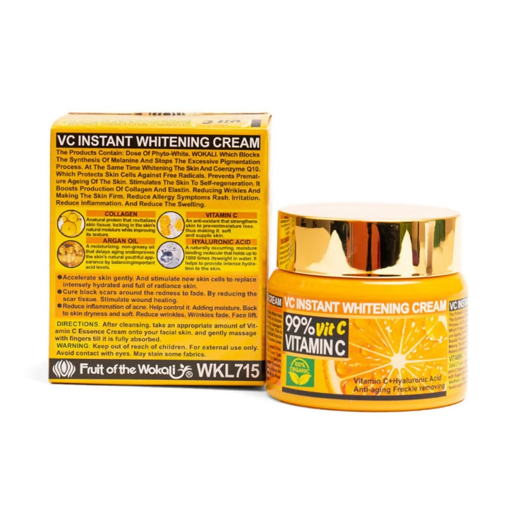 Fruit of the Wokali-Vitamin C Whitening Cream with Hyaluronic Acid ...