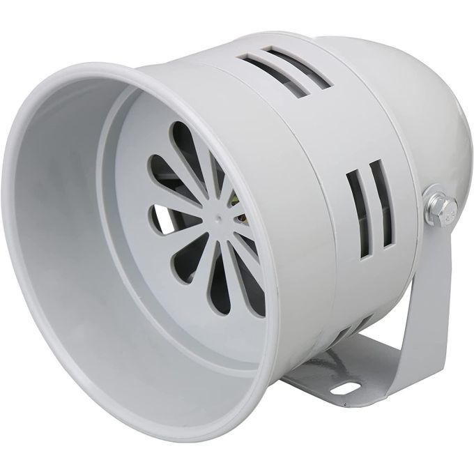 LED Warning Rotating Light + Motor Siren Alarm Revolving Red Beacon Fl ...