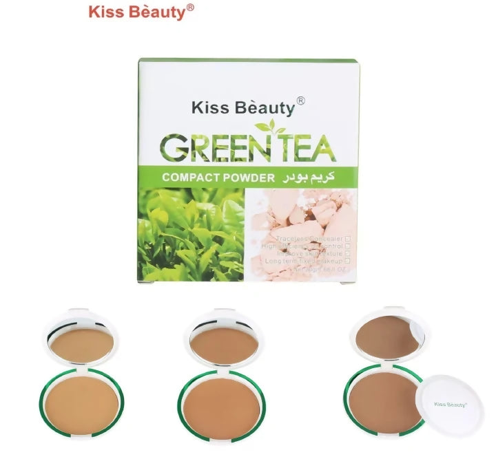 Kiss Beauty Green Tea Compact Powder – NairoMarket